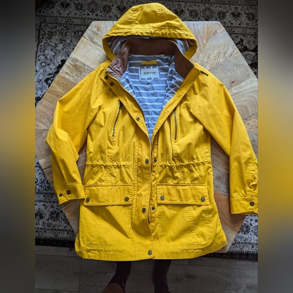 Orvis | Jackets & Coats | Orvis Womens Yellow Rain Jacket Size S | Poshmark